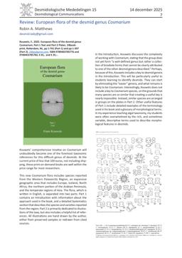 Natuurtijdschriften: Review: European flora of the desmid genus Cosmarium